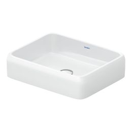 Duravit Aufsatzwaschtisch Qatego 50x40cm, o &Uuml;, o. Hahnloch-/bank, we. hgl (2383500079)