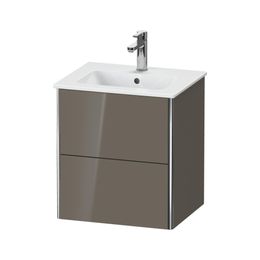 Duravit Waschtischunterschrank XSquare Compact 51x41,8x56cm, 2 La, wandh&auml;ngend, flan. Gr hgl (XS430608989)