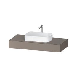 Duravit Konsole Qatego 120x55x17cm, Basalt matt, 1 Ausschnitt (QA4802043430000)
