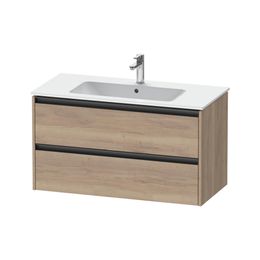 Duravit Waschtischunterschrank Ketho.2 101x48cm, Ei marm., 2 Schub., wandh&auml;ngend (K25264055550000)