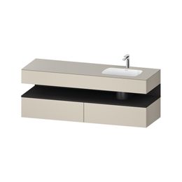 Duravit Einbauwaschtisch-M&ouml;bel-Set Qatego 160x50x60cm, Kon-WTU, B r, gra m/ta matt (QA4796080830000)