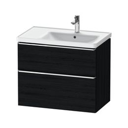 Duravit Waschtischunterschrank D-Neo 78,4x45,2cm, 1 Kast, B re, chr/Eiche sw (DE4358010160000)