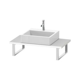 Duravit Konsole Compact L-Cube 80-200x48cm, 1 Ausschn, St&auml;r 3cm, we. ma (LC104C01818)