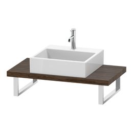 Duravit Konsole DuraStyle Compact 80-200x48cm, 1 AS, St&auml; 4.5cm, Nussb dkl. (DS100C02121)