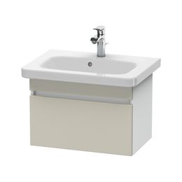 Duravit Waschtischunterschrank Com DuraStyle 58x36,8cm, taupe/wei&szlig; matt, 1 Auszug (DS637909118)