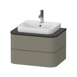 Duravit Waschtischunterschrank o. ES Happy D.2 Plus 40,8x65cm, 2 SchKa., steingrau s-matt (HP4960092920010)