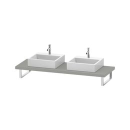 Duravit Konsole DuraStyle 80-200x55cm, 2 A., St&auml; 4.5cm, betongr ma (DS103C00707)