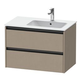 Duravit Waschtischunterschrank Ketho.2 81x48x54,9cm, f WT m Beck. re, leinen (K25268075750000)