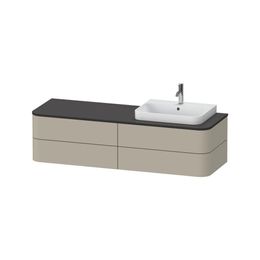Duravit Waschtischunterschrank o. ES Happy D.2 Plus 40,8x160cm, 4 SchKa., Tau s-matt, rechts (HP4963R60600010)