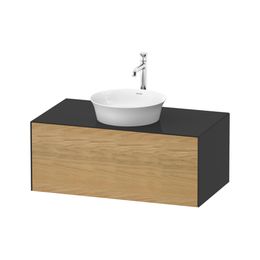 Duravit Waschtischunterschrank o. ES White Tulip 40,8x100x 55, 1 A, Ei Nat mas/gra hgl (WT49760H5H10010)