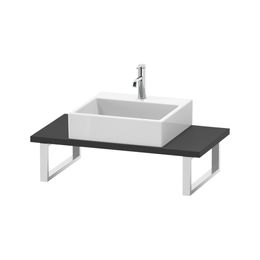 Duravit Konsole Compact L-Cube 80-200x48cm, 1 AS, St&auml;r 3cm, graph ma (LC104C04949)