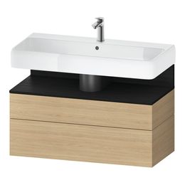Duravit Waschtischunterschrank Qatego 99x47x59cm, E sw/E N, 1 Kast, m Nischenb (QA4395016300010)