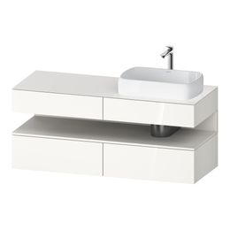 Duravit Waschtischunterschrank Qatego 140x55x60cm, w m/we g, Pl, B r, Nischenb (QA4766084220010)