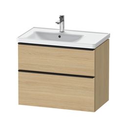 Duravit Waschtischunterschrank D-Neo 78,4x45,2cm, 1 Kast, B L, sw/Ei Nat (DE43570BD300000)