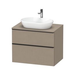 Duravit Waschtischunterschrank D-Neo 80x55cm, sw/Leinen, 2 SBK, 1 A, 1 Pl (DE49670BD750000)