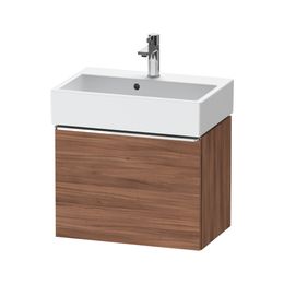 Duravit Waschtischunterschrank D-Neo Compact 58,4x37,2x44cm, 1 A, wd, chr/Nussb Nat (DE4229010790000)