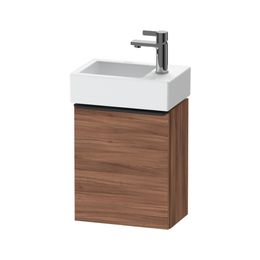 Duravit Waschtischunterschrank D-Neo 36,4x22,2x44cm, 1 T&uuml;r, An L, sw/Nuss Nat (DE4218LBD790000)