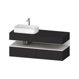 Duravit Waschtischunterschrank Qatego 140x55x60cm, w m/Gr m, Pl, B l, Nischenb (QA4765084800010)