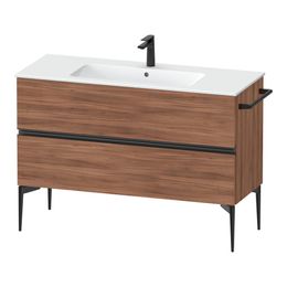 Duravit Waschtischunterschrank boden Sivida 121x59,1x47,7cm, 2 Schub., N Nat, Gr. sw (SV46460BD790000)