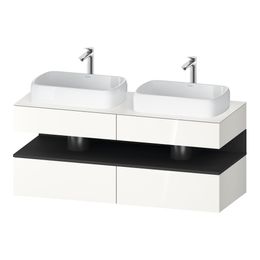 Duravit Waschtischunterschrank Qatego 140x55x60cm, gra m/we g, Pl, B bs, B (QA4767049220010)
