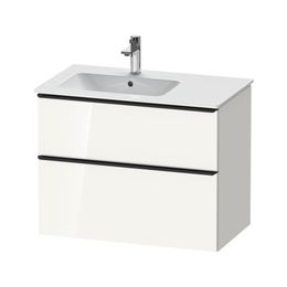 Duravit Waschtischunterschrank D-Neo 81x46,2cm, 1 Kast, B L, schwarz/wei&szlig; hgl (DE43660BD220000)