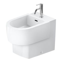 Duravit Stand-Bidet Balcoon 37x57cm, m Hahnl., &Uuml;L, wei&szlig; Hochglanz (272610AA00)