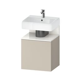 Duravit Waschtischunterschrank Qatego 49x42x64,5cm, 1 T, T l, w Hgl/taupe matt (QA4077L22830000)