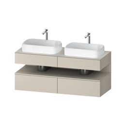 Duravit Waschtischunterschrank Qatego 140x55x60cm, T m, Pl, Beck. beids. (QA4767083830000)