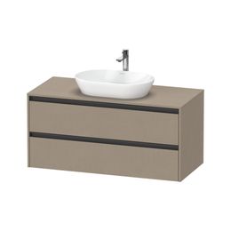 Duravit Waschtischunterschrank Ketho.2 120x55cm, lei, Pl m 1 Ausschn, wandh&auml;ngend (K24897075750000)