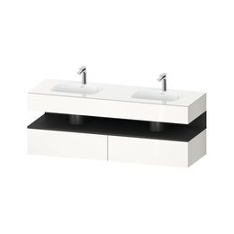 Duravit Einbauwaschtisch-M&ouml;bel-Set Qatego 160x55x60cm, Kon-WTU, graph matt/we hgl (QA4797049220000)
