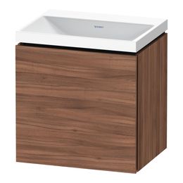 Duravit M&ouml;bel-Set L-Cube 45x35x48cm, 1 T&uuml;r, An R, o HL, Nussb Nat (LC6949N79790000)