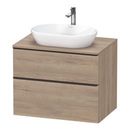 Duravit Waschtischunterschrank D-Neo 80x55cm, sw/Ei ma, 2 SBK, 1 A, 1 Pl (DE49670BD550000)