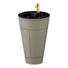 Duravit Waschtischunterschrank c-bonded Set Starck 1 56x86,4x60,5cm, st, G g p, st-g s-matt (S19515O34920010)