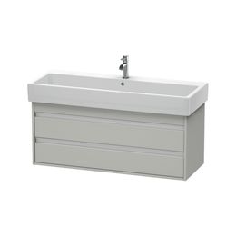 Duravit Waschtischunterschrank Ketho 115x44cm, betongr ma, 2 Schubk., wandh&auml;ngend (KT663900707)