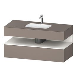 Duravit Einbauwaschtisch-M&ouml;bel-Set Qatego 120x55x60cm, w m/ba ma, Konsolen-Waschtischunterbau (QA4787084430000)