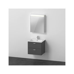 Duravit M&ouml;bel-Set XBase 63cm, 1 T., Anschl rechts, graphit matt (XB0075R4949)