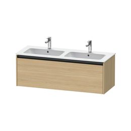 Duravit Waschtischunterschrank Ketho.2 128x48x44cm, 1 Ausz., wandh&auml;ngend, eiche natur (K25066030300000)