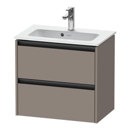 Duravit Waschtischunterschrank Ketho.2 Compact 61x39cm, bas. ma, 2 Schub., wandh&auml;ngend (K25255043430000)