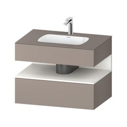 Duravit Einbauwaschtisch-M&ouml;bel-Set Qatego 80x55x60cm, w m/ba ma, Konsolen-Waschtischunterbau (QA4785084430000)