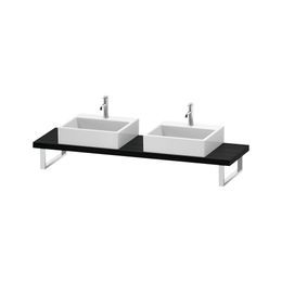 Duravit Konsole DuraStyle f AWT, 2 Ausschn, St&auml;rke 4.5cm, Ei sw (DS101C01616)