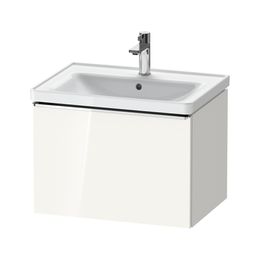 Duravit Waschtischunterschrank D-Neo 63,4x45,2cm, chr/we hgl, 1 Ausz., wandh&auml;ngend (DE4254010220000)