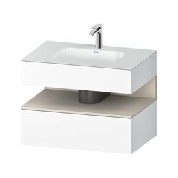 Duravit Einbauwaschtisch-M&ouml;bel-Set Qatego 80x55x60cm, T m/we m, Kon-WTU, Nischenb (QA4785083180010)