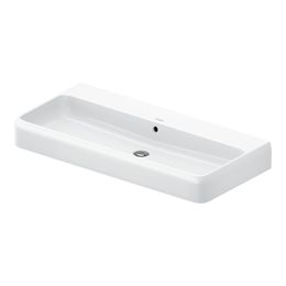 Duravit Waschtisch Qatego 100x47cm, w g, o. Hahnl., m &Uuml;L, Hahnloch (2382100060)