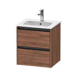 Duravit Waschtischunterschrank Ketho.2 51x42x54,9cm, 2 Schub., wandh&auml;ngend, Nussb Nat (K25261079790000)