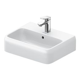 Duravit Handwaschbecken Qatego 45x35cm, m Hahnl., &Uuml;L, Hahnloch, we hgl (0746450000)