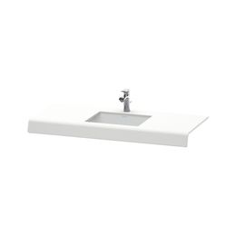 Duravit Waschtisch-Konsole DuraStyle 80-200x55x10cm, 1 Ausschnitt, wei&szlig; matt (DS828C01818)