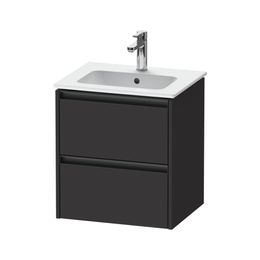 Duravit Waschtischunterschrank Ketho.2 51x42x54,9cm, 2 SBK, wandh&auml;ngend, graph matt (K25261080800000)