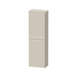 Duravit Halbhochschrank D-Neo 40x24cm, 1 T&uuml;r, 4 B&ouml;, An re, chr/Taup ma (DE1318R10910000)
