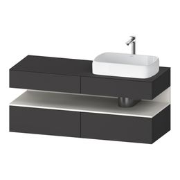 Duravit Waschtischunterschrank Qatego 140x55x60cm, w m/Gr m, Pl, B r, Nischenb (QA4766084490010)