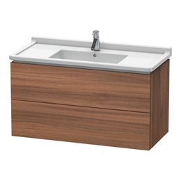 Duravit Waschtischunterschrank L-Cube 102x46,9cm, Nussb Nat, 2 Schub., wandh&auml;ngend (LC626607979)